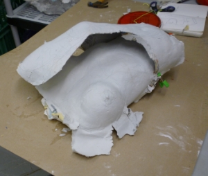 HERMAPHRODITE SCULPTURE IN PROCESS
